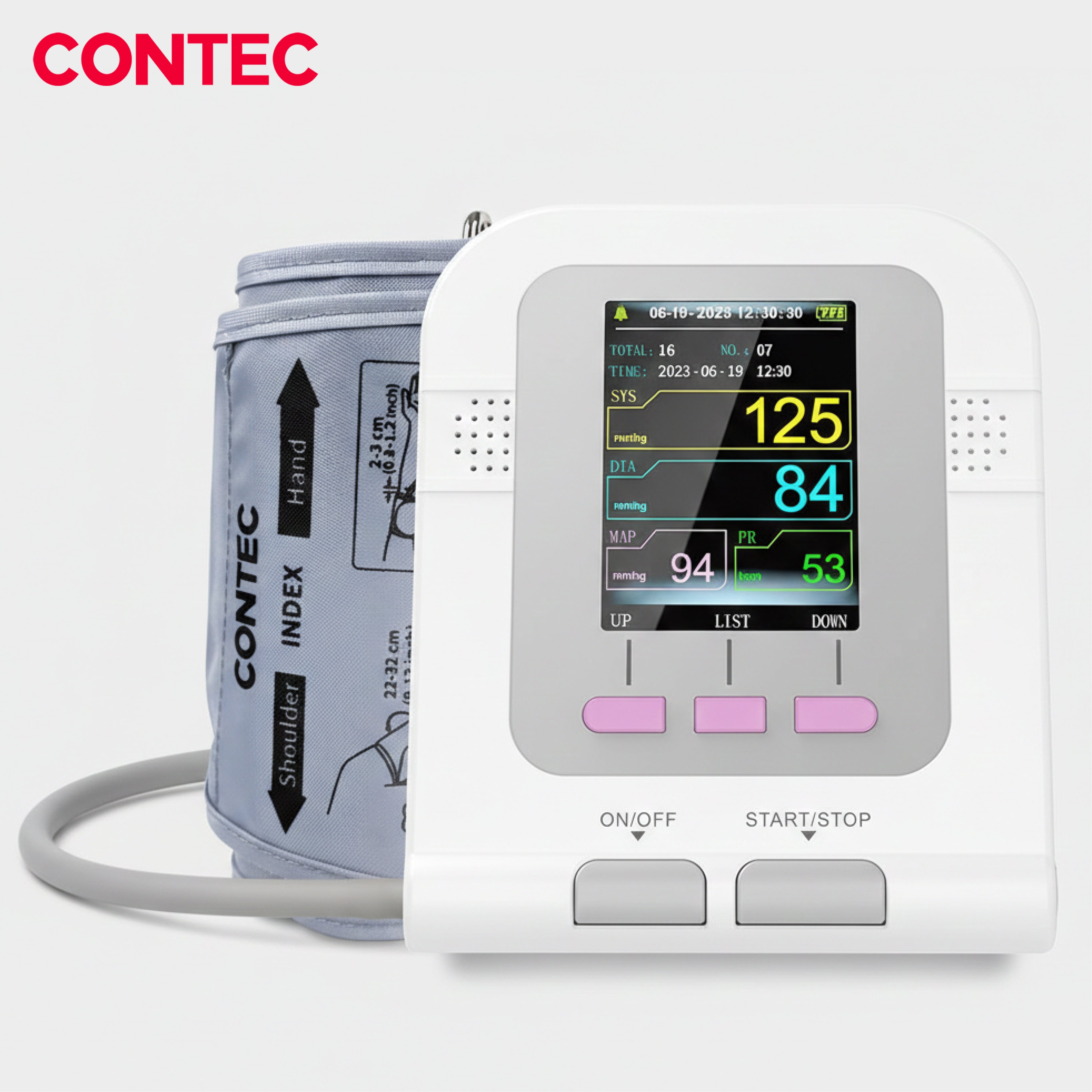 CONTEC08A Fully Automatic Digital Upper Arm Blood Pressure Monitor ...